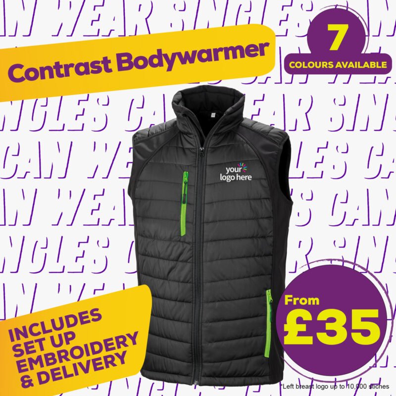 Contrast Body Warmer - Can Wear